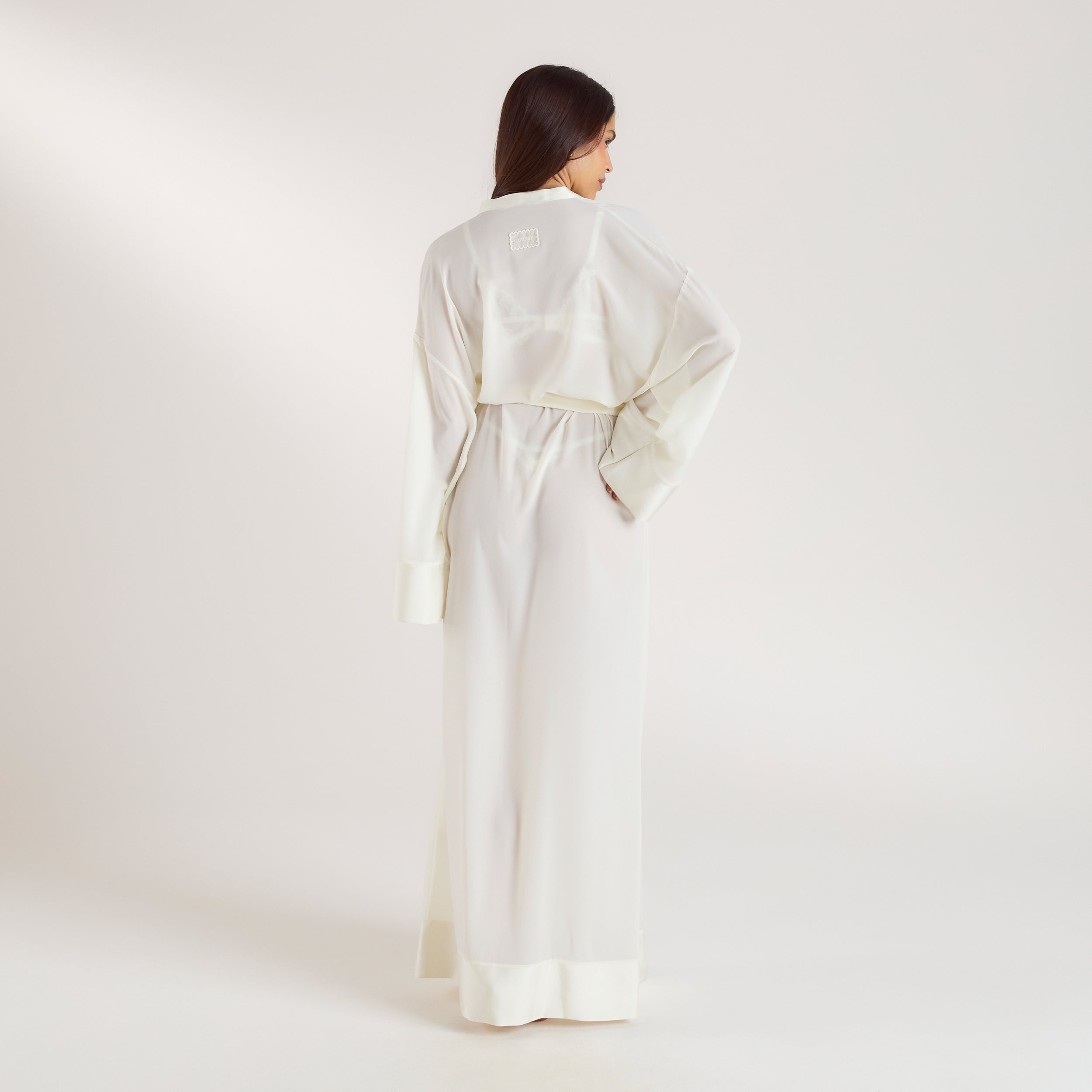 Mimi Chiffon Maxi Robe - Cream